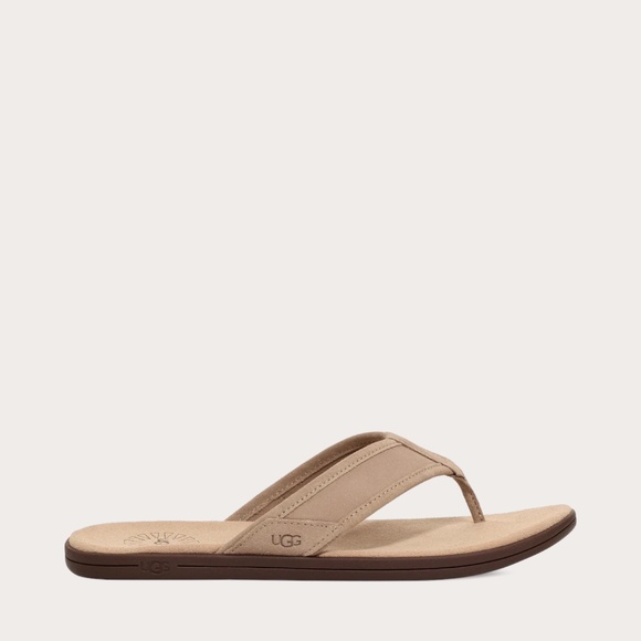 UGG | Shoes | Mens Ugg Seaside Flip Sandals In Dune Suede 138152 | Poshmark